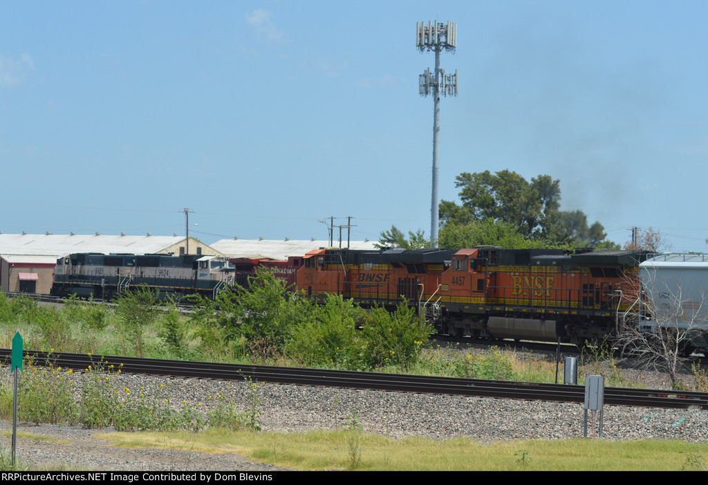 BNSF 9688 Waits for BNSF 7419